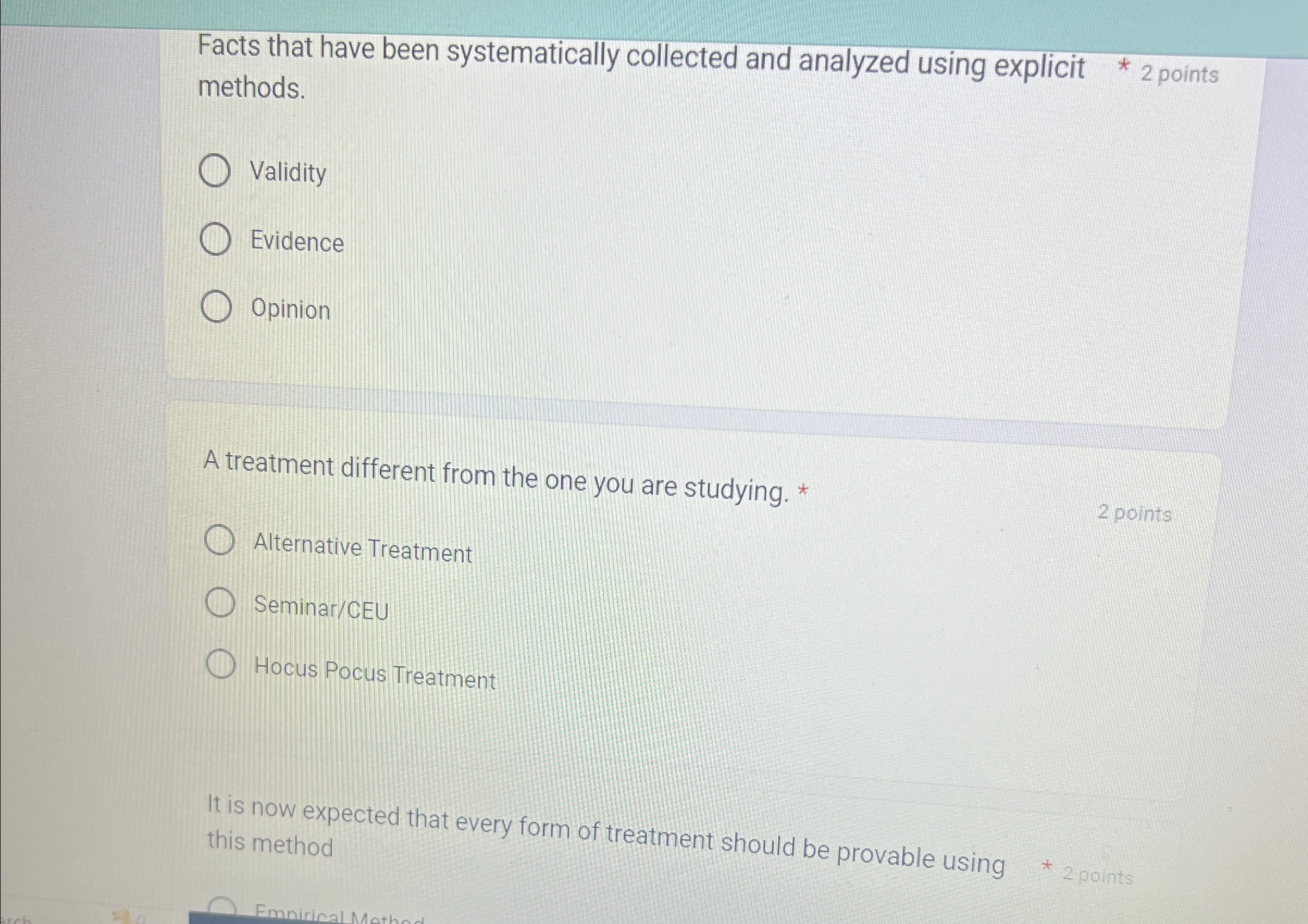 Solved Facts that have been systematically collected and | Chegg.com