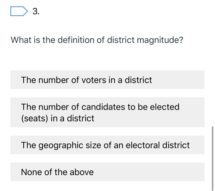D1. What is a majoritarian electoral formula? | Chegg.com