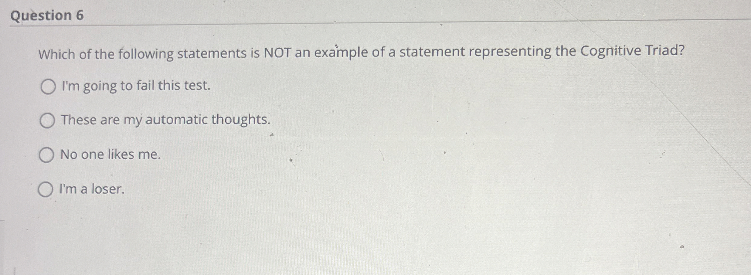 Solved Question 6Which of the following statements is NOT an | Chegg.com