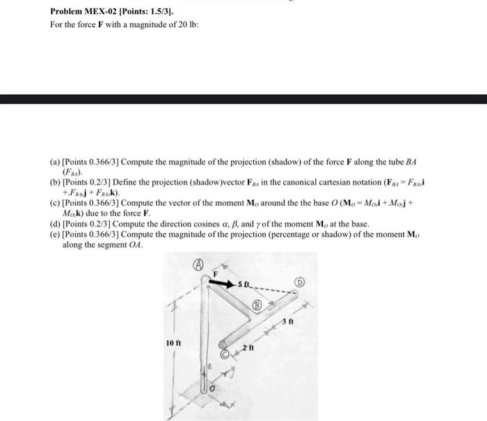 Solved Please answer the following problems..Problem MEX-01 | Chegg.com