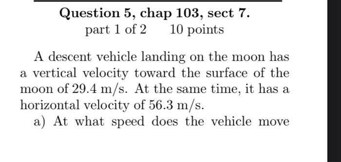Solved Question 5, chap 103, sect 7 . part 1 of 210 points A | Chegg.com