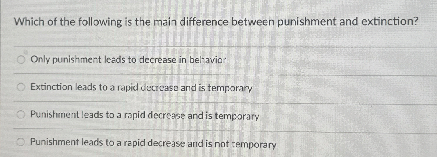 Solved Which of the following is the main difference between | Chegg.com