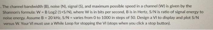 Solved This question needs to be completed using the Labview | Chegg.com