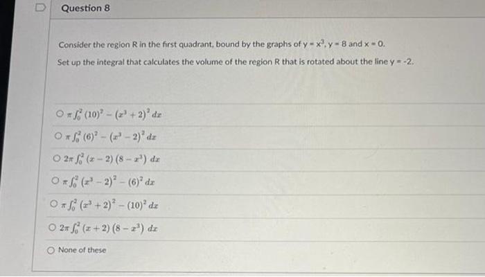 Solved Consider the region R in the first quadrant, bound by | Chegg.com