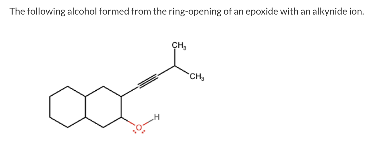 Solved The following alcohol formed from the ring-opening of | Chegg.com