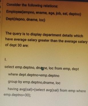 Solved Consider the following relation:Eimployee(empno, | Chegg.com