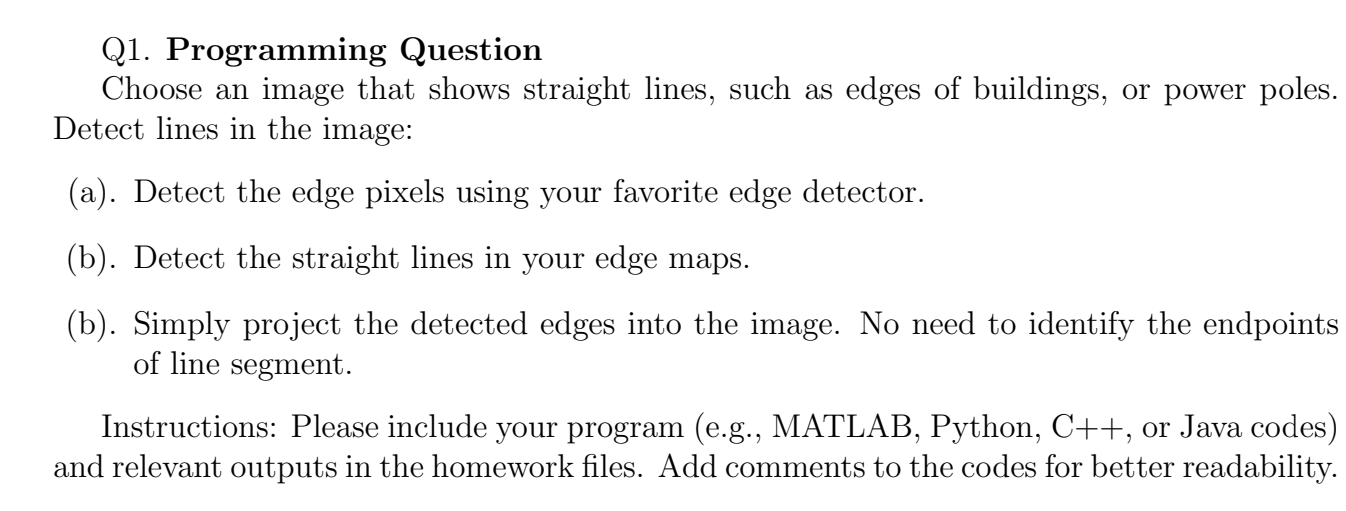 Solved Q1. Programming Question Choose an image that shows | Chegg.com