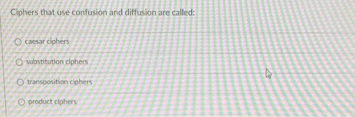 Solved Each application of confusion and diffusion is | Chegg.com