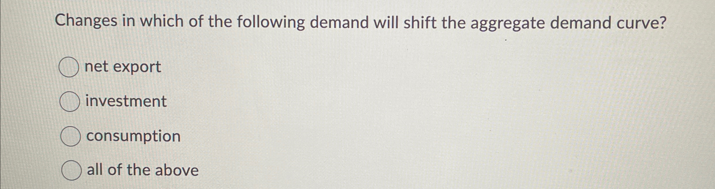 Solved Changes in which of the following demand will shift | Chegg.com