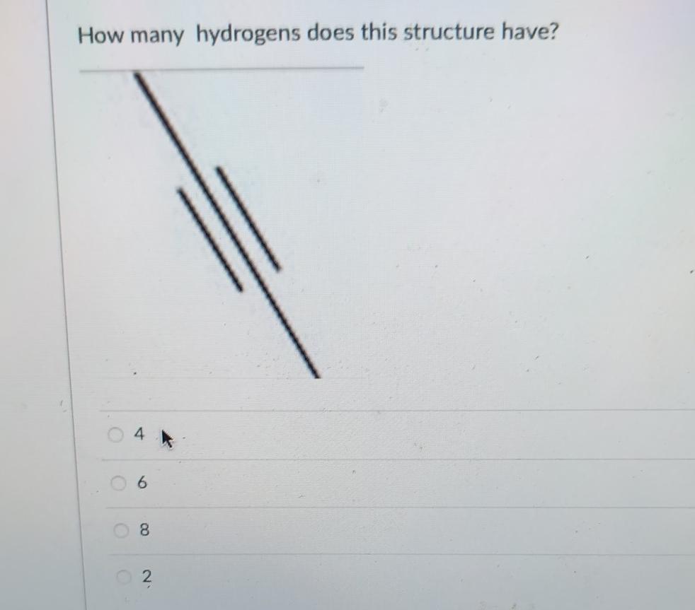 Solved How many hydrogens does this structure have?4682 | Chegg.com
