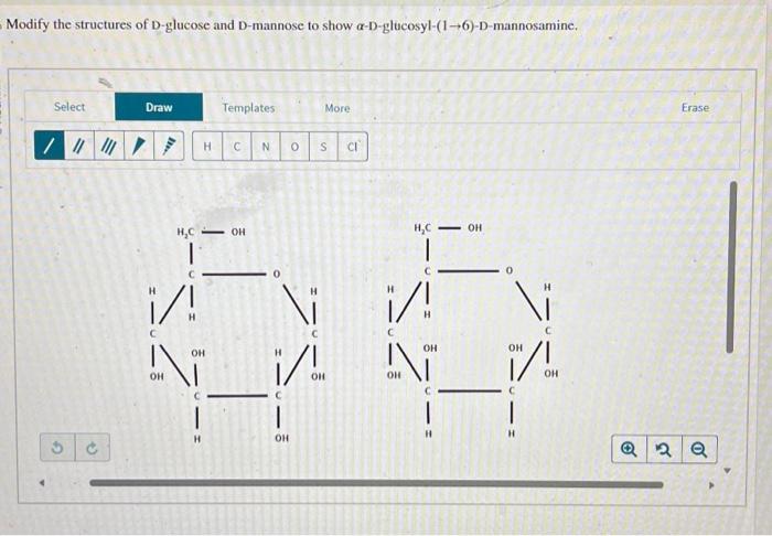 Solved Modify the structures of D-glucose and D-mannose to | Chegg.com