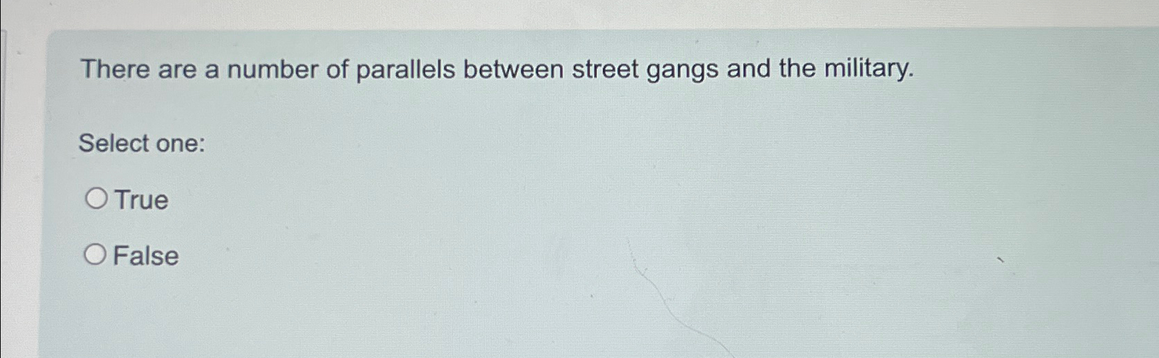 Solved There are a number of parallels between street gangs | Chegg.com