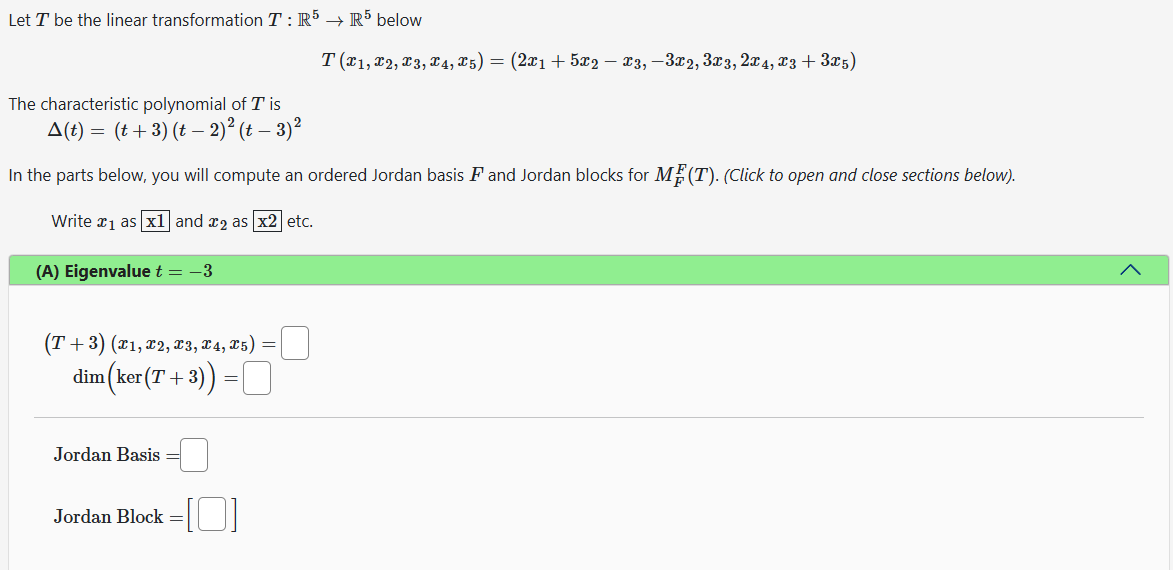 Solved (B) ﻿Eigenvalue | Chegg.com