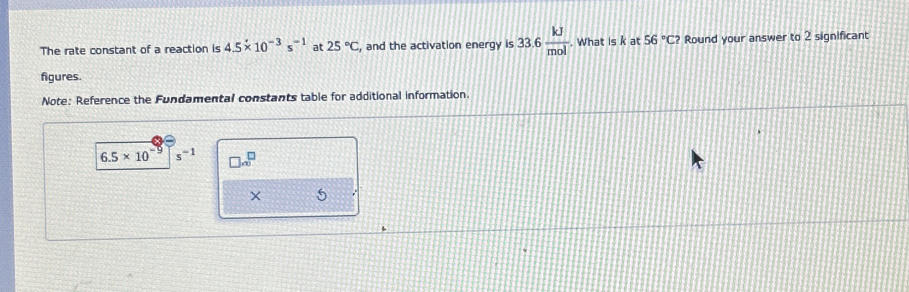 Solved The rate constant of a reaction is 4.5×10-3s-1 ﻿at | Chegg.com