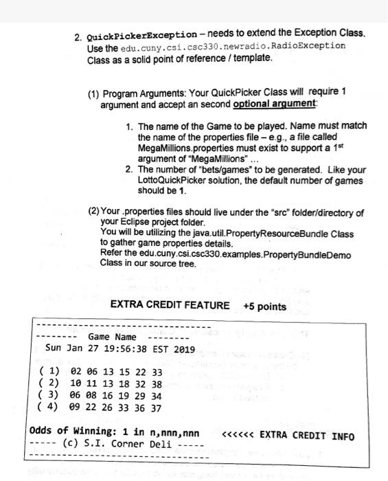 Solved Assignment: Making our Lotto QuickPicker Solution | Chegg.com