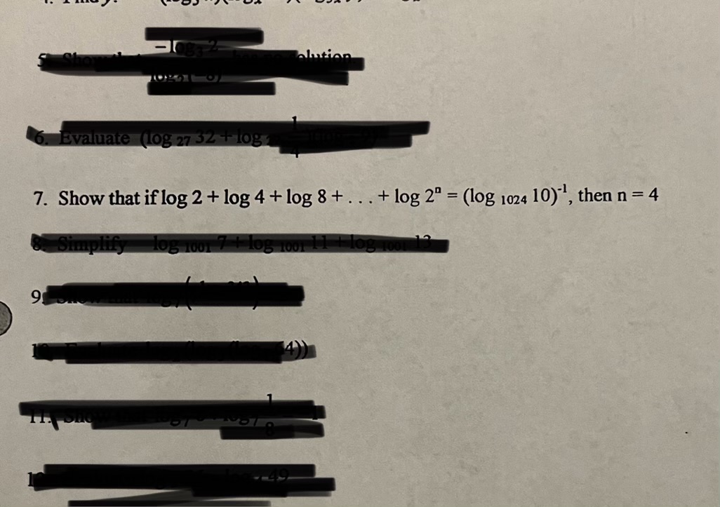 Solved Show that if log2+log4+log8+dots+log2n=(log102410)-1, | Chegg.com