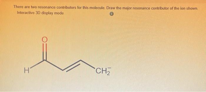 Draw the resonance structure of the following | Chegg.com