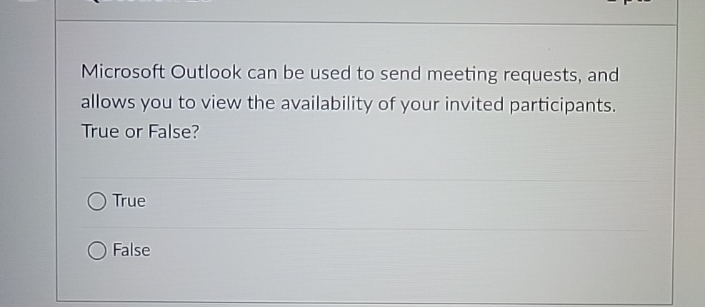 Solved Microsoft Outlook can be used to send meeting | Chegg.com