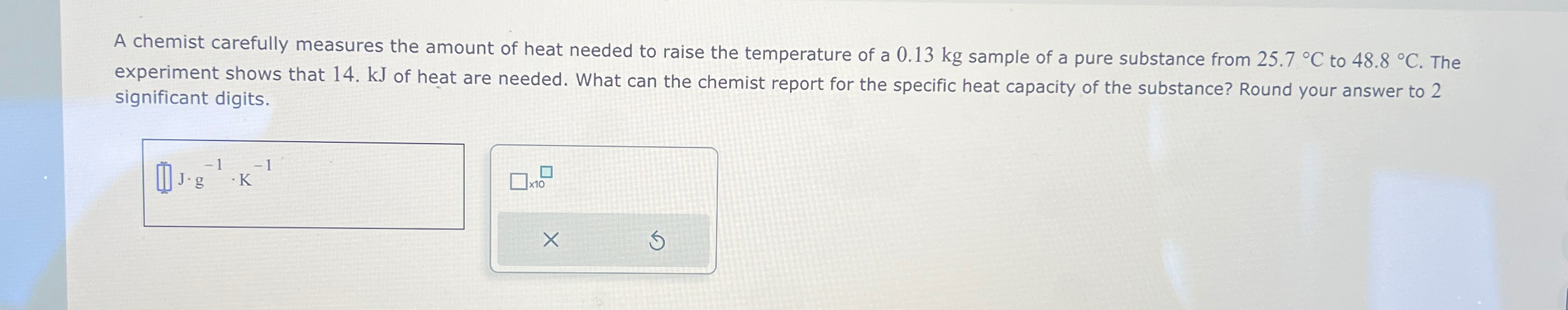 Solved Question 12A chemist carefully measures the amount of | Chegg.com