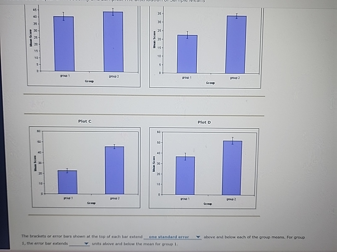 Solved Plot CPlot DThe brackets or error bars shown at the | Chegg.com