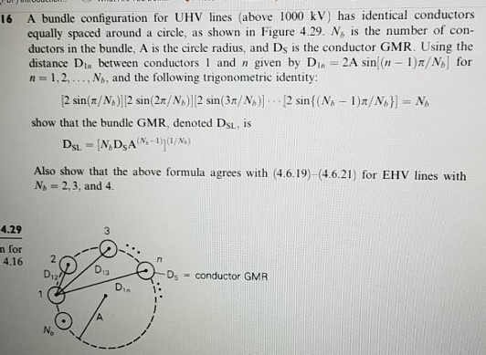 16 A bundle configuration for UHV lines (above 1000 | Chegg.com