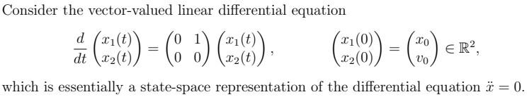 Solved Consider the vector-valued linear differential | Chegg.com