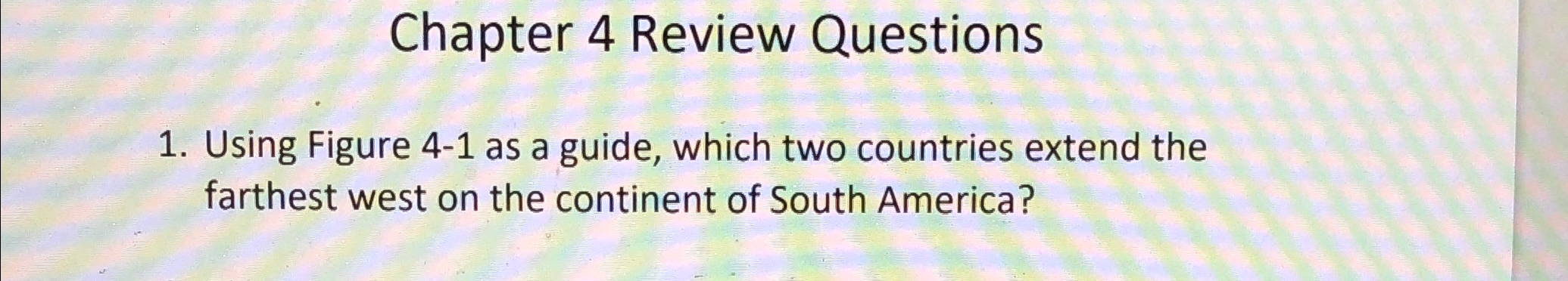 Solved Chapter 4 ﻿Review QuestionsUsing Figure 4-1 ﻿as a | Chegg.com