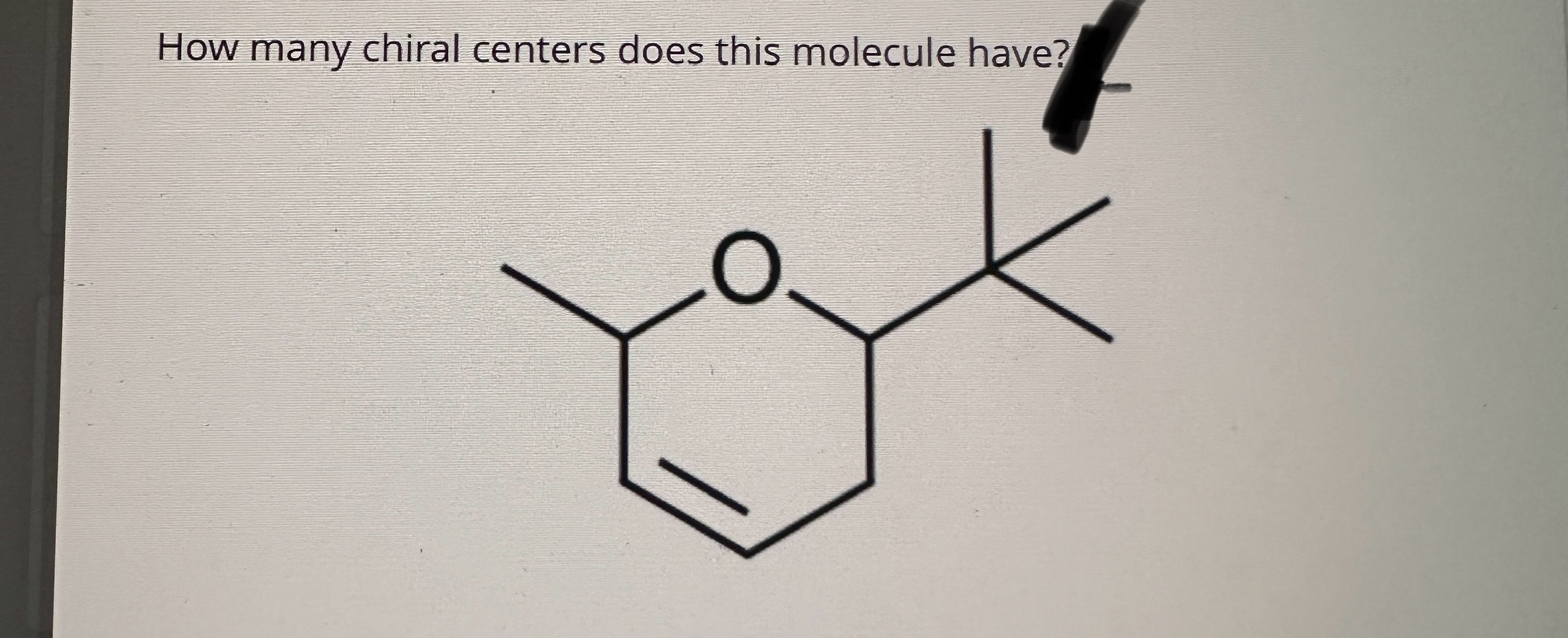 Solved How many chiral centers does this molecule | Chegg.com