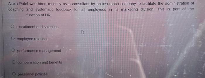Solved Alexa Patel was hired recently as a consultant by an | Chegg.com