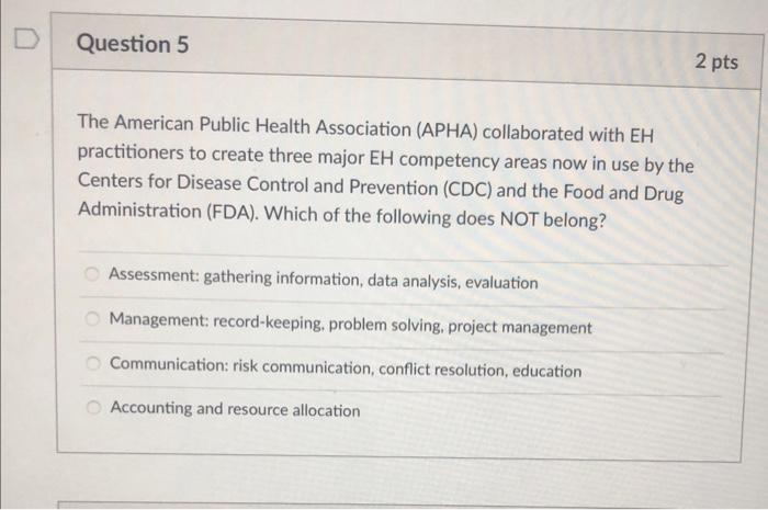 Solved The American Public Health Association (APHA) | Chegg.com