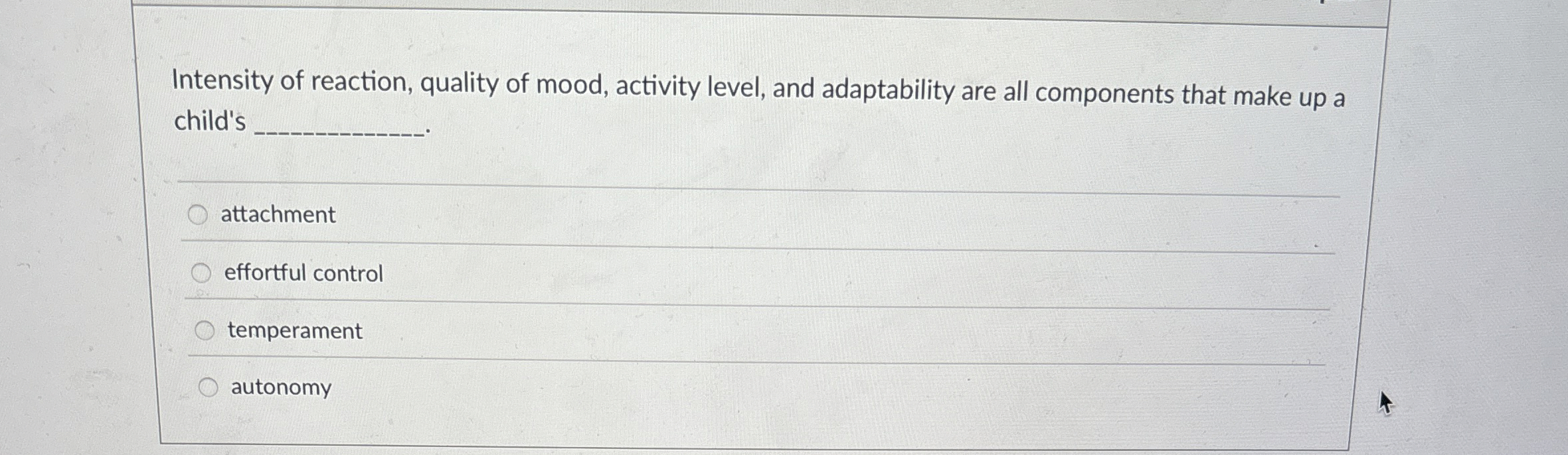 Solved Intensity of reaction, quality of mood, activity | Chegg.com