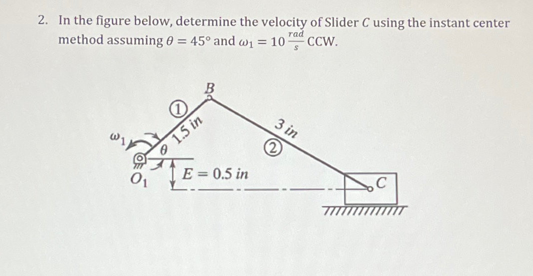 In the figure below, determine the velocity of Slider | Chegg.com
