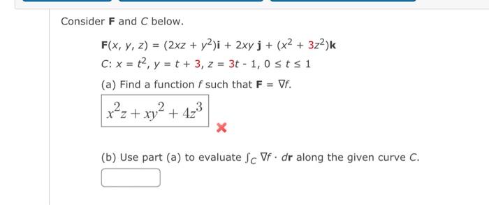 Solved Consider F and C below. | Chegg.com