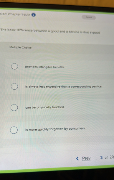 bled: Chapter 1 ﻿quizStivedThe basic difference | Chegg.com