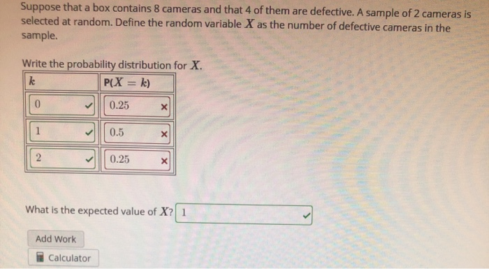 Solved Suppose that a box contains 8 cameras and that 4 of | Chegg.com