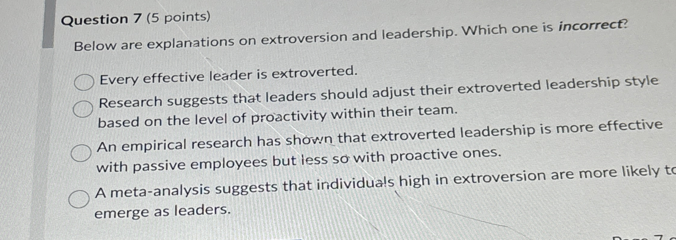 Solved Question 7 (5 ﻿points)Below are explanations on | Chegg.com
