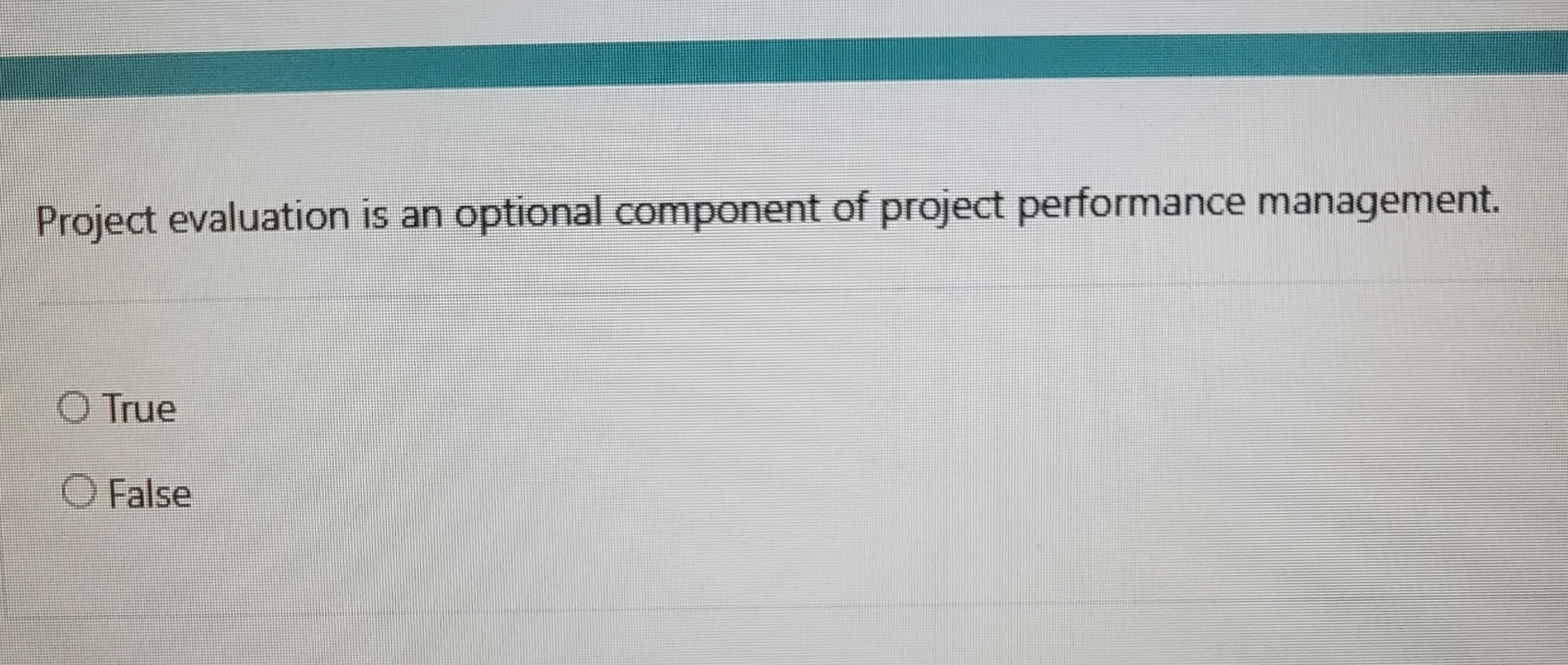 Solved Project evaluation is an optional component of | Chegg.com