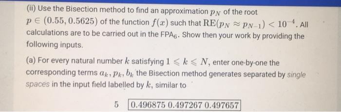 Solved (Bisection Method). Consider the function 1 f(x) = x | Chegg.com