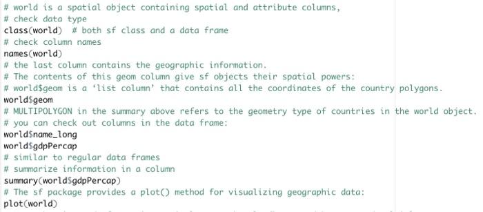 Solved #R Programming # Task 1. Show life expectancy of | Chegg.com