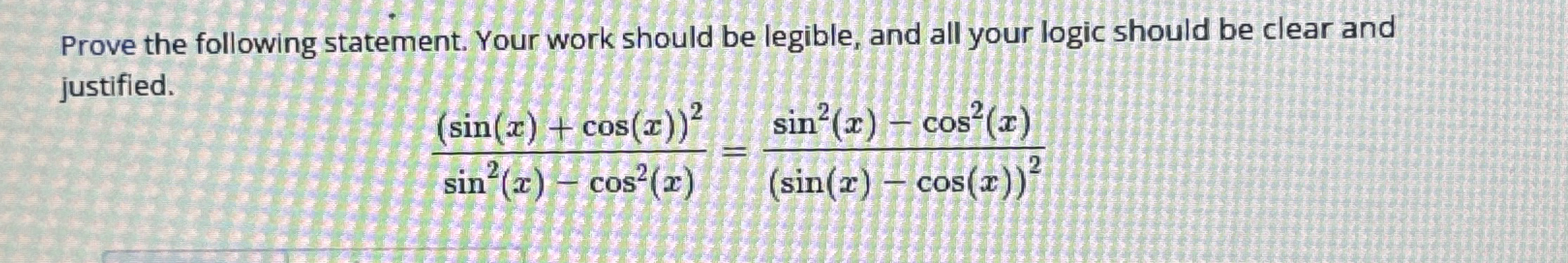 Solved Prove the following statement. Your work should be | Chegg.com