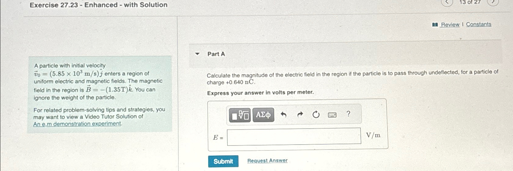 Solved Exercise 27.23 - ﻿Enhanced - ﻿with SolutionReview I | Chegg.com
