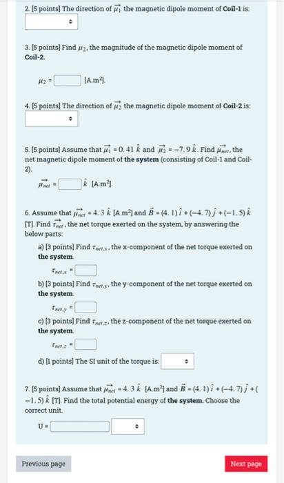 Solved 140 points Two concentric circular coils lying on the | Chegg.com