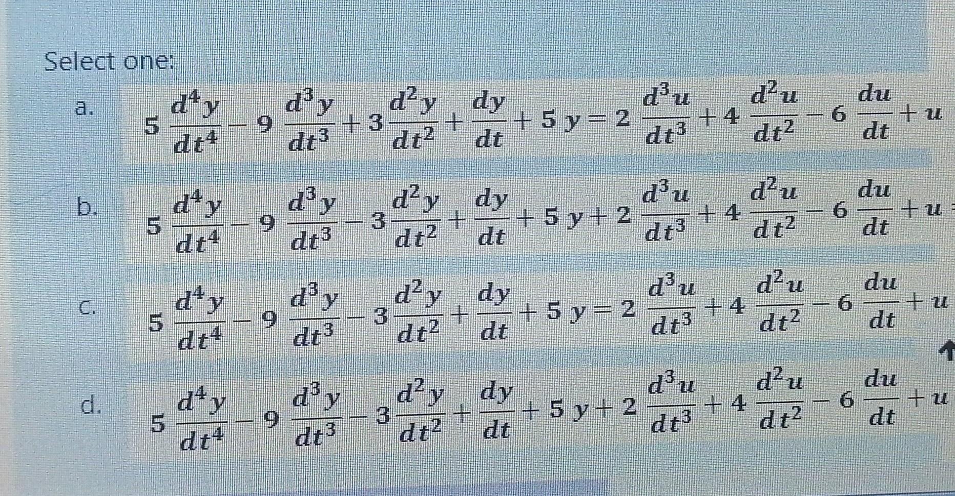 Solved D Determine The Differential Equation That Governs