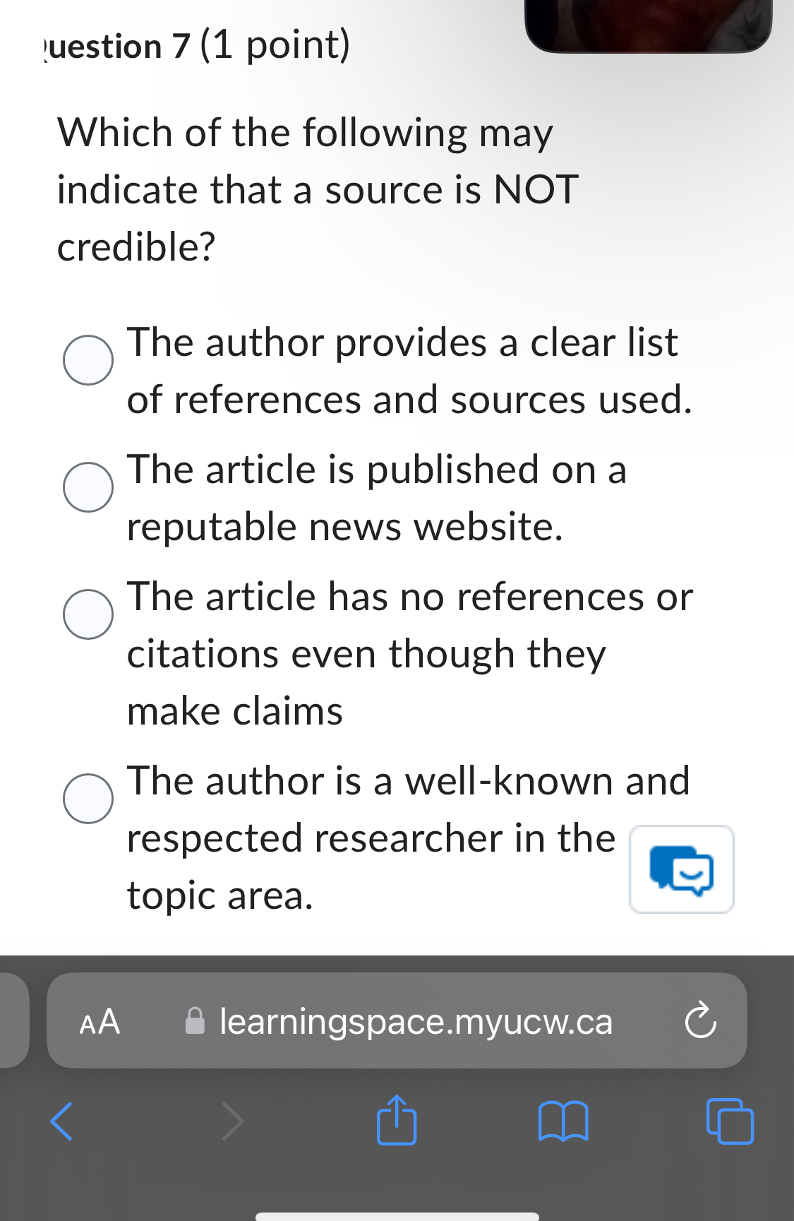 Solved uestion 7 (1 point)Which of the following may | Chegg.com Solved uestion 7 (1 point)Which of the following may | Chegg.com