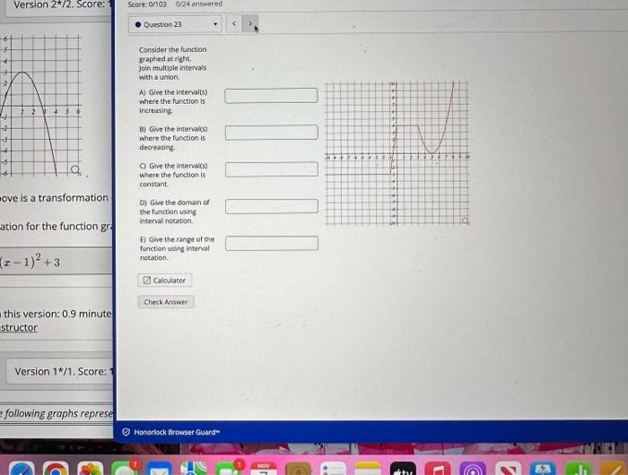 Solved Consider the function graphed at right. join multiple | Chegg.com
