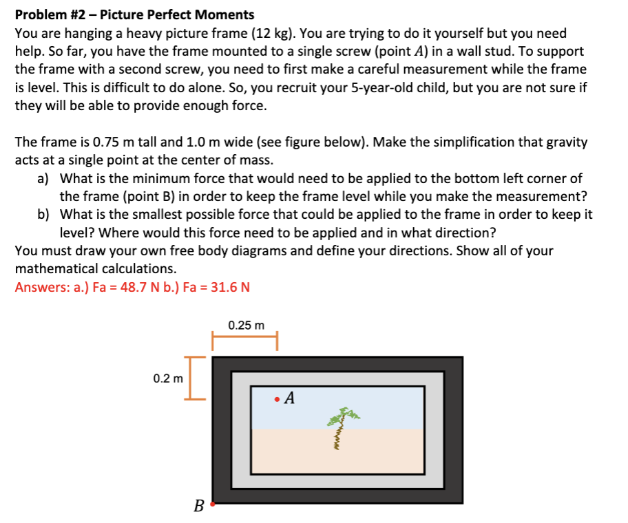 Solved Problem \#2 - ﻿Picture Perfect Moments You are | Chegg.com