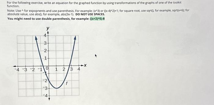 Solved For the following exercise, write an equation for the | Chegg.com