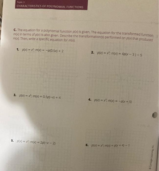 Solved The equation for a polynomial function p(x) is given. | Chegg.com