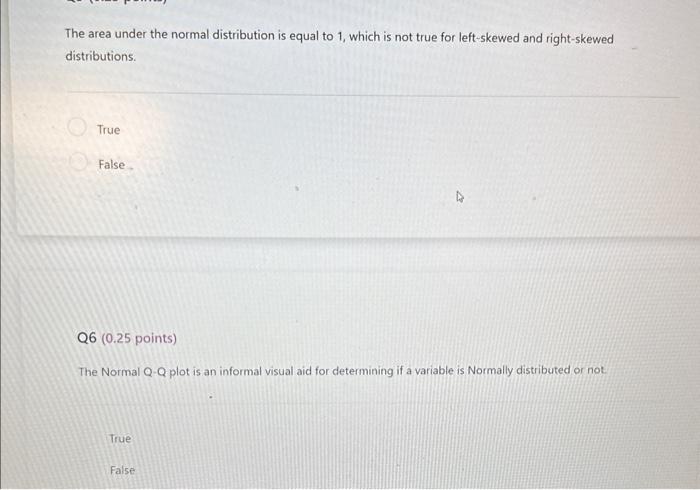 Solved The area under the normal distribution is equal to 1, | Chegg.com