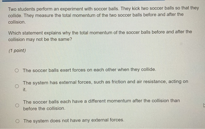 Solved Two students perform an experiment with soccer balls. | Chegg.com